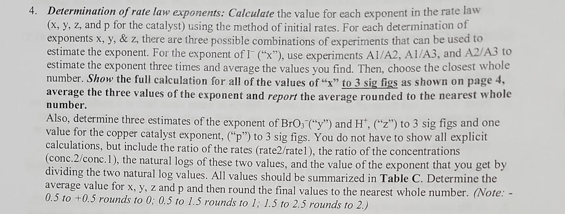 Solved Experiment 4: Kinetics of an Iodine Clock | Chegg.com