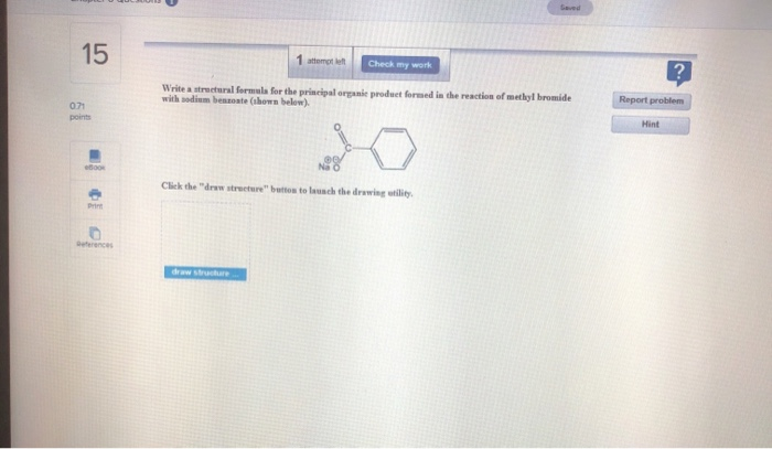 Solved Coved 15 1 stemte Check my work ? Write a structural | Chegg.com