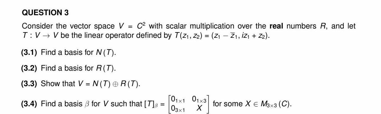 Solved Consider the vector space V=C2 with scalar | Chegg.com