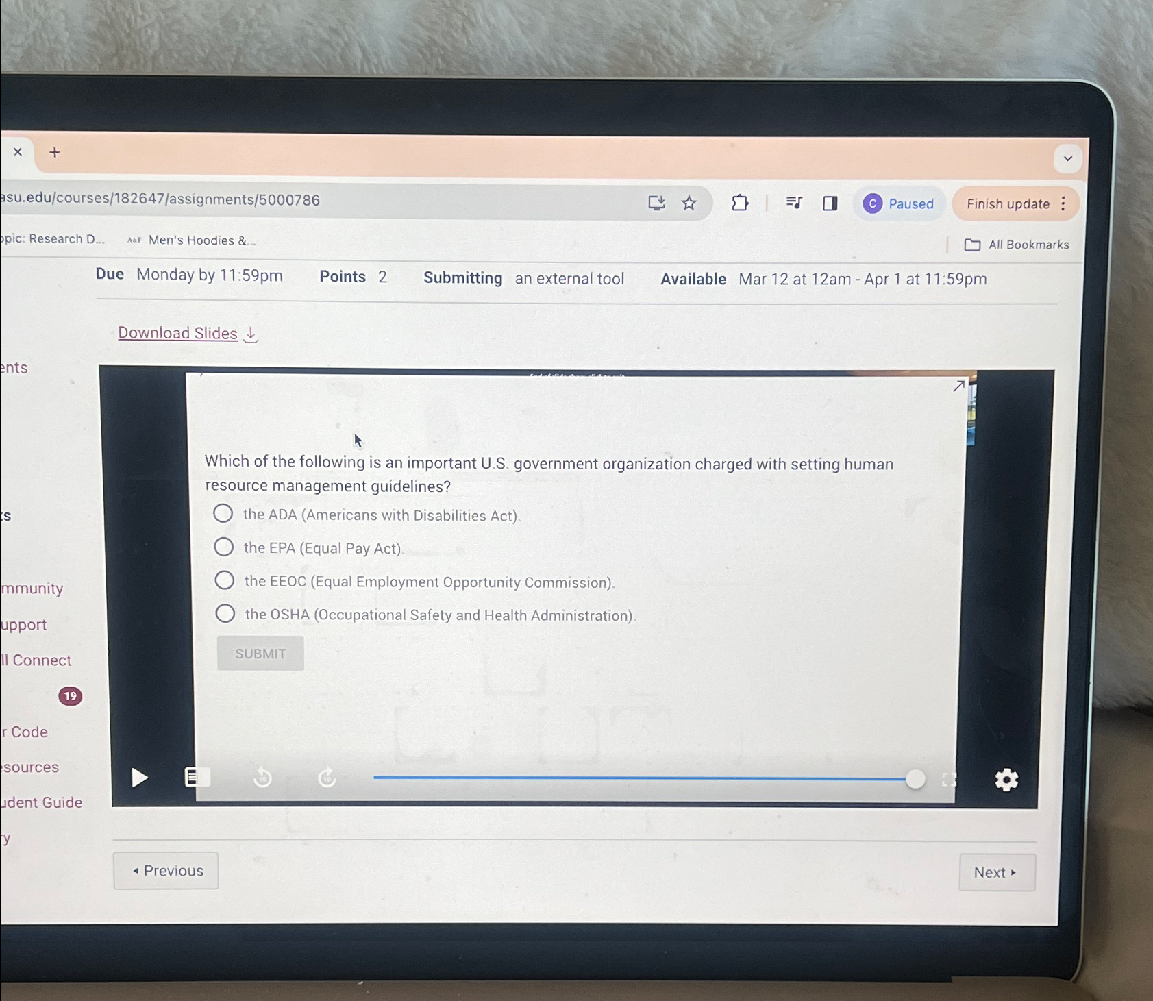 Solved asu.edu/courses/182647/assignments/5000786C | Chegg.com
