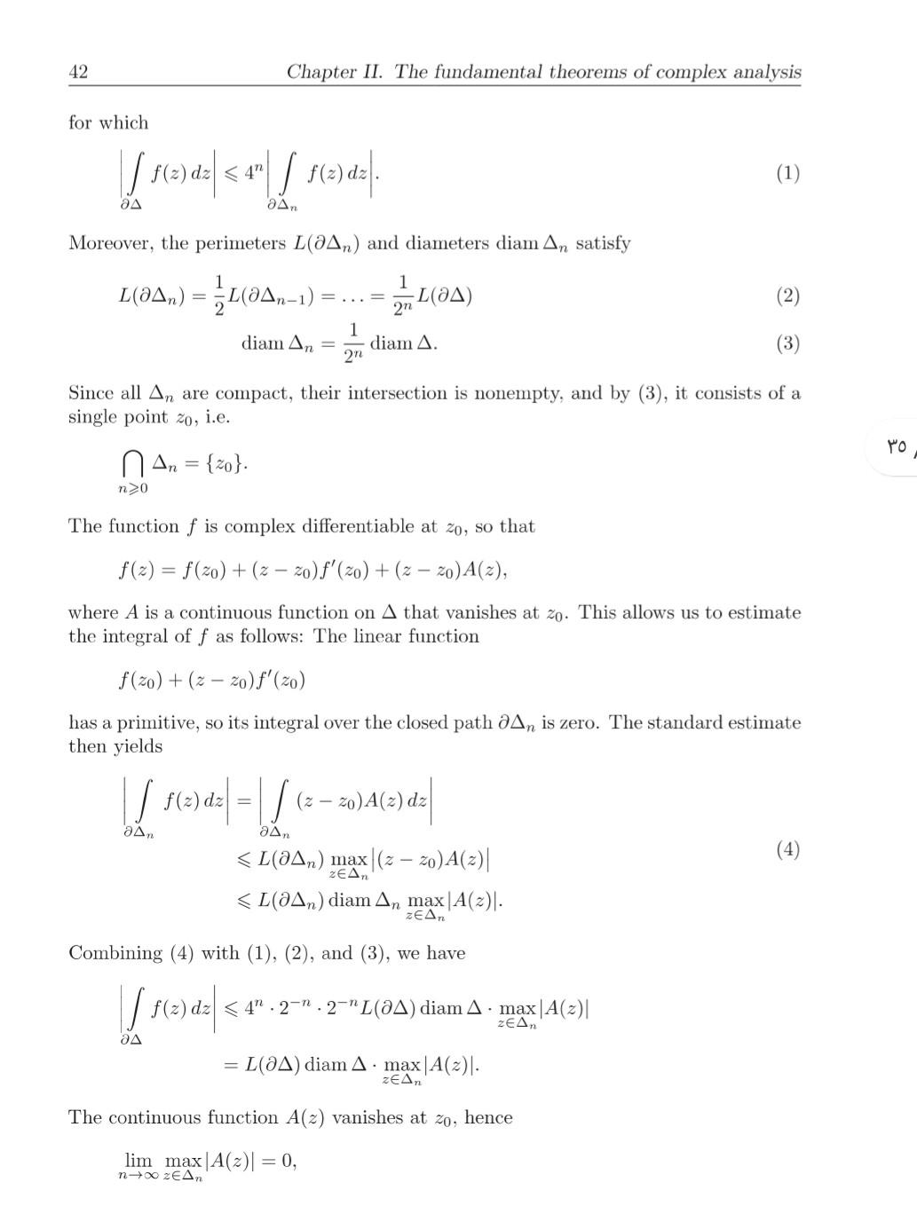 Solved 68 Chapter II. The fundamental theorems of complex | Chegg.com