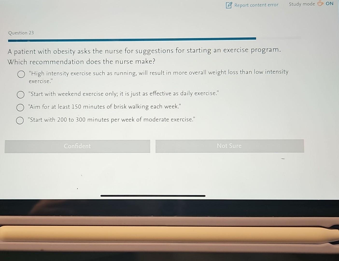 Solved A patient with obesity asks the nurse for suggestions | Chegg.com