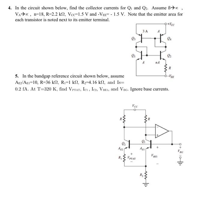 Solved In the circuit shown below, find the collector | Chegg.com