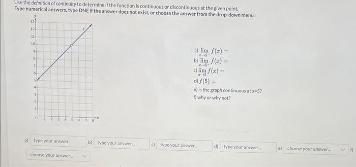 Solved Use the definition of continuity to determine if the | Chegg.com