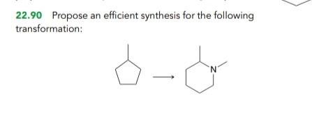 Solved 22.90 ﻿Propose an efficient synthesis for the | Chegg.com