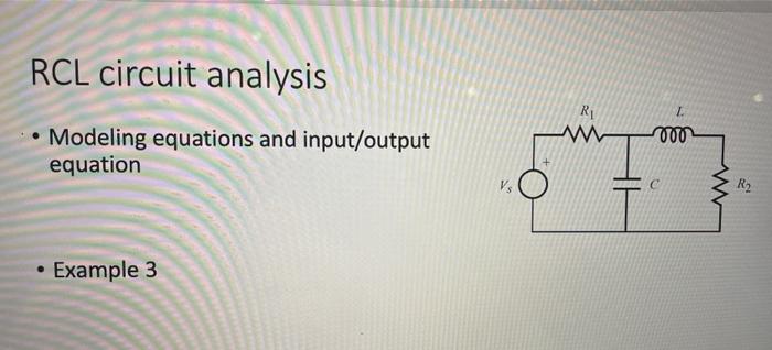 Solved Modeling Equations And Inputoutput Equation