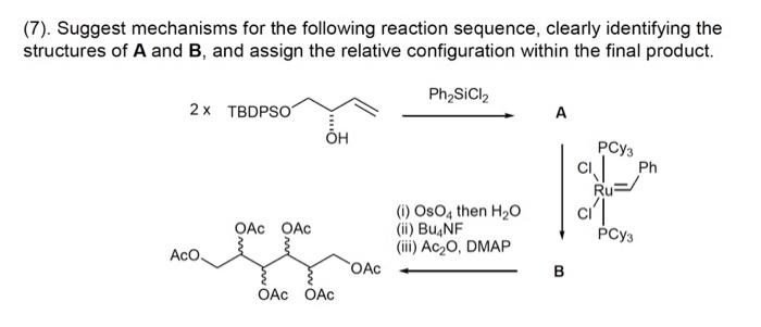 Solved (7). Suggest mechanisms for the following reaction | Chegg.com