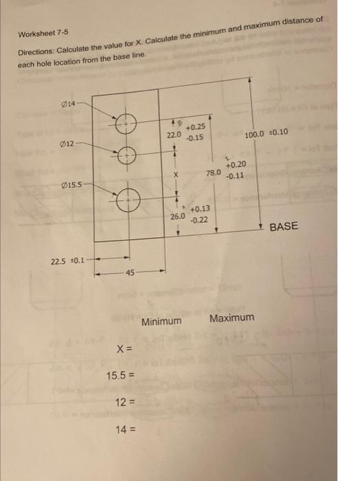Solved Worksheet 7.5 Directions: Calculate the value for X. | Chegg.com