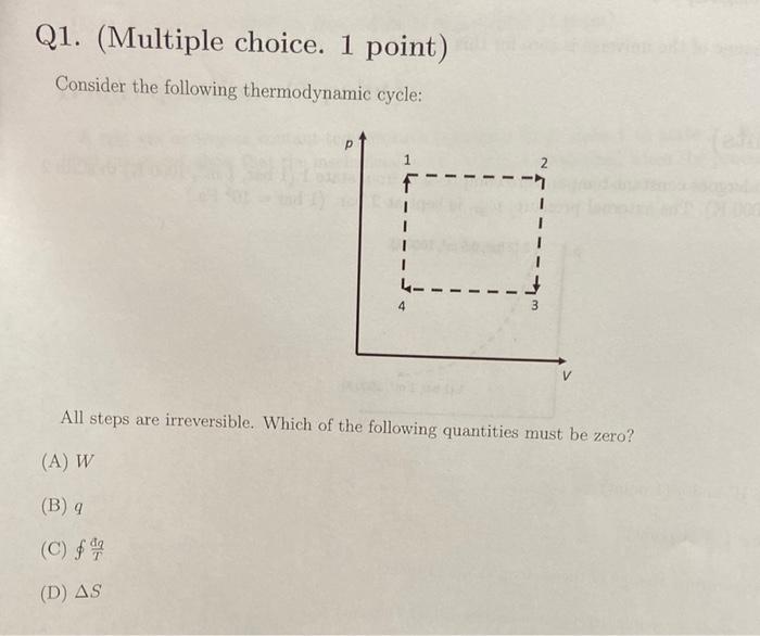 Solved Q1. (Multiple choice. 1 point) Consider the following | Chegg.com