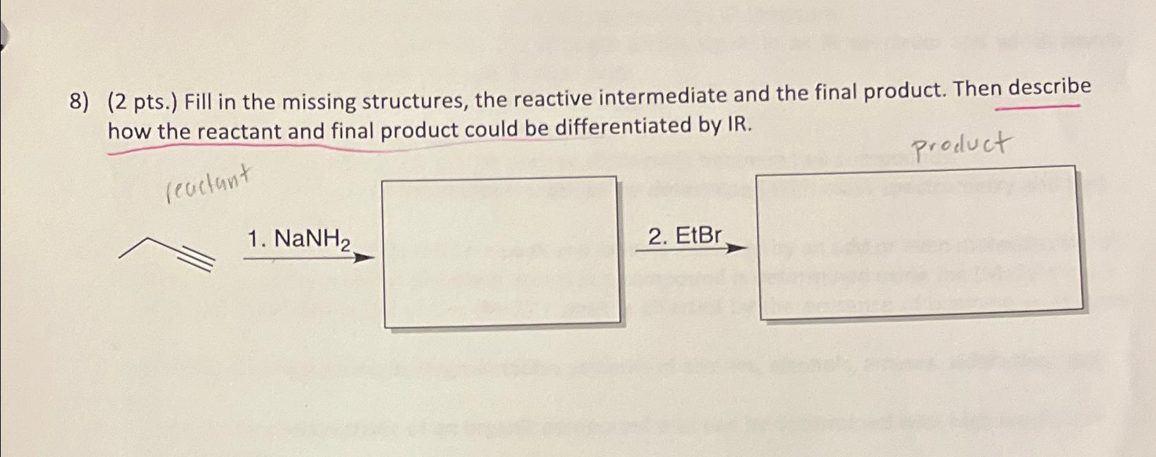 Solved ( 2 ﻿pts.) ﻿Fill in the missing structures, the | Chegg.com