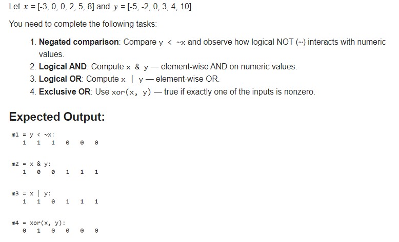 Solved Expected Output: ``` ﻿m1 = ﻿y