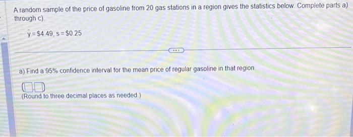 Solved Use StatCrunch to find the critical value ∗ for the | Chegg.com