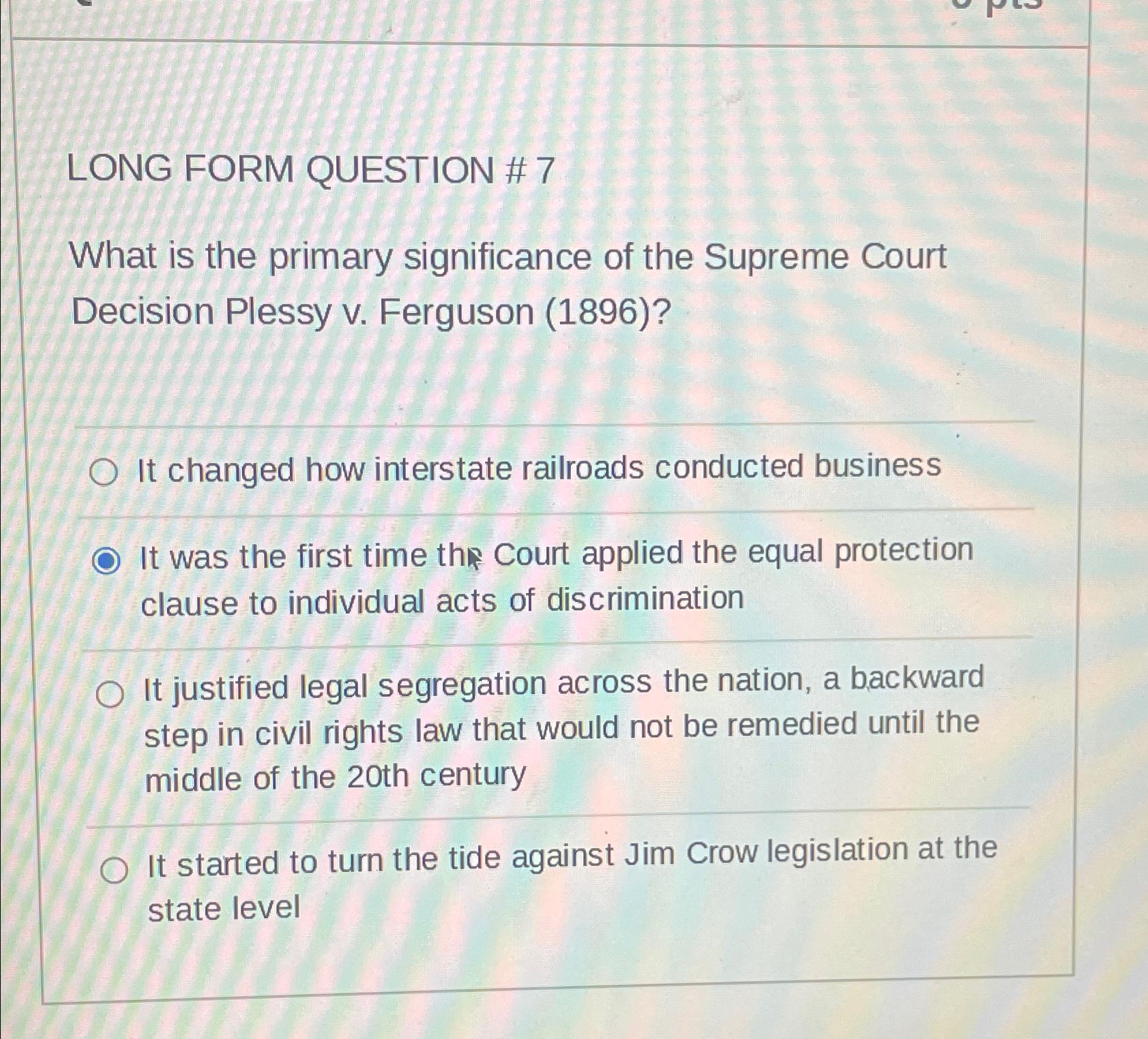 Solved LONG FORM QUESTION # 7What is the primary | Chegg.com