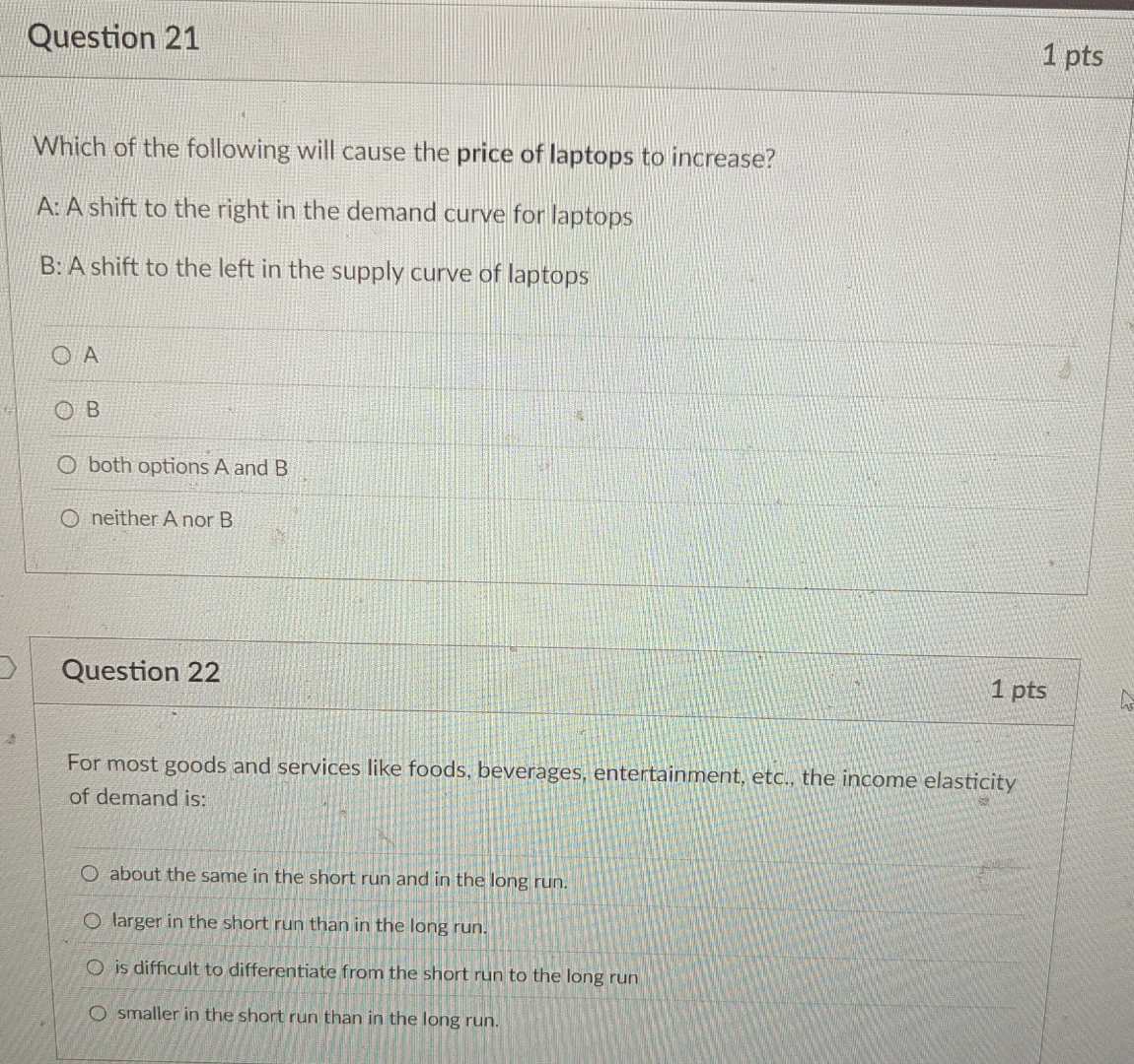 Solved Question 211 ﻿ptsWhich of the following will cause | Chegg.com