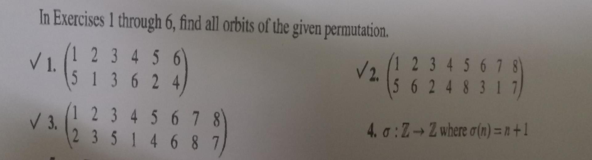 Solved In Exercises 1 through 6, find all orbits of the | Chegg.com