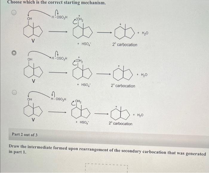 Solved Part 2 Draw the intermediate formed upon | Chegg.com