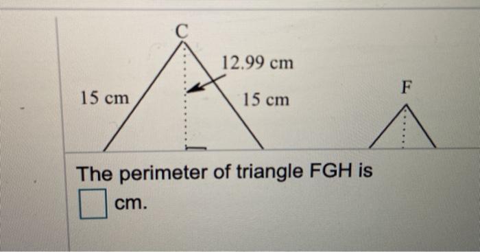 Solved Triangles CDE and FGH are similar. Find the perimeter | Chegg.com Solved Triangles CDE and FGH are similar. Find the perimeter | Chegg.com