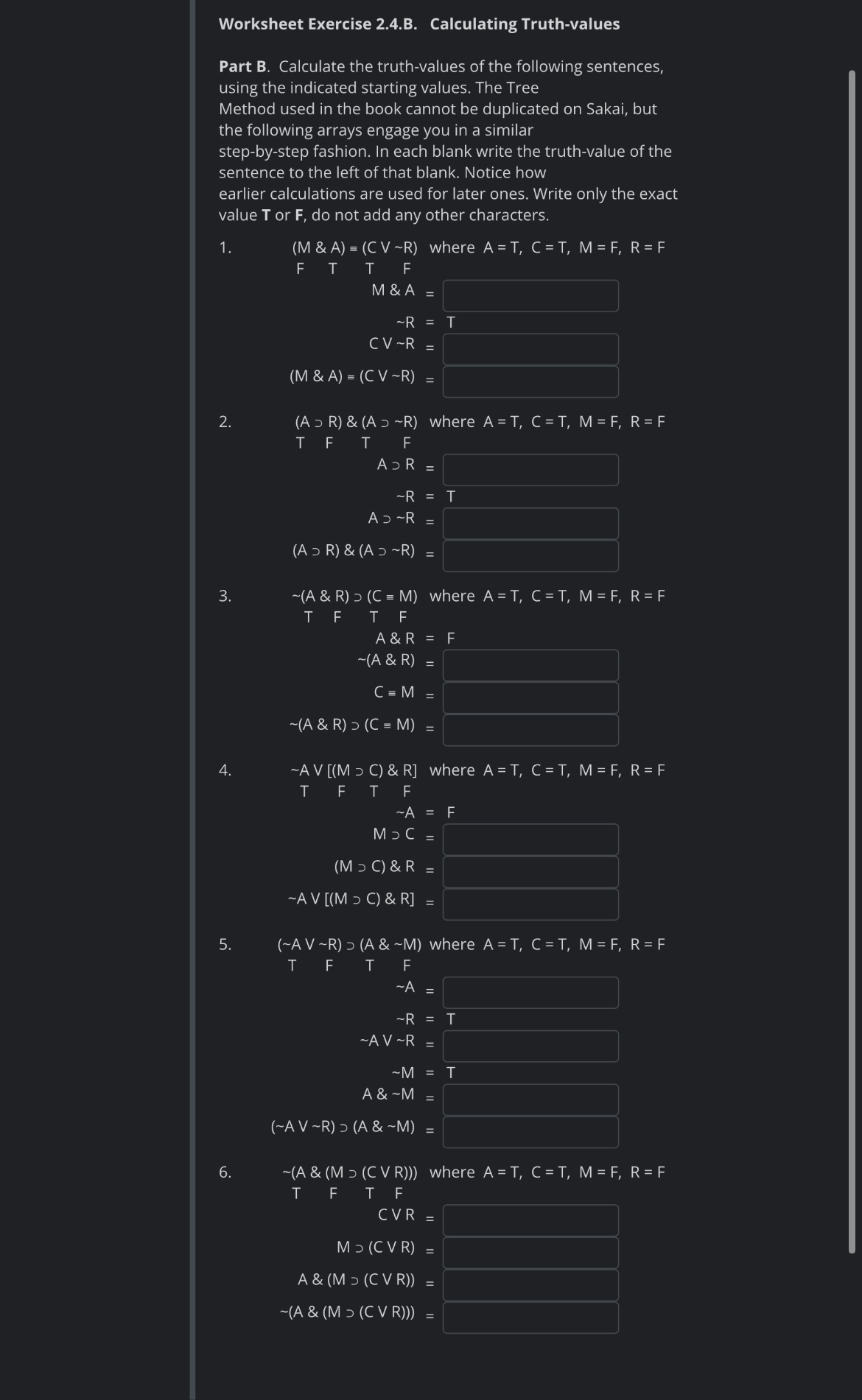 Solved Worksheet Exercise 2.4.B. ﻿Calculating | Chegg.com