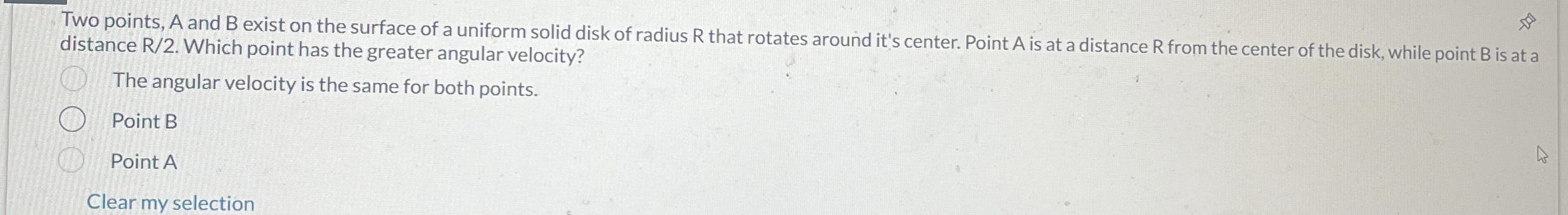 Solved Two points, A and B ﻿exist on the surface of a | Chegg.com