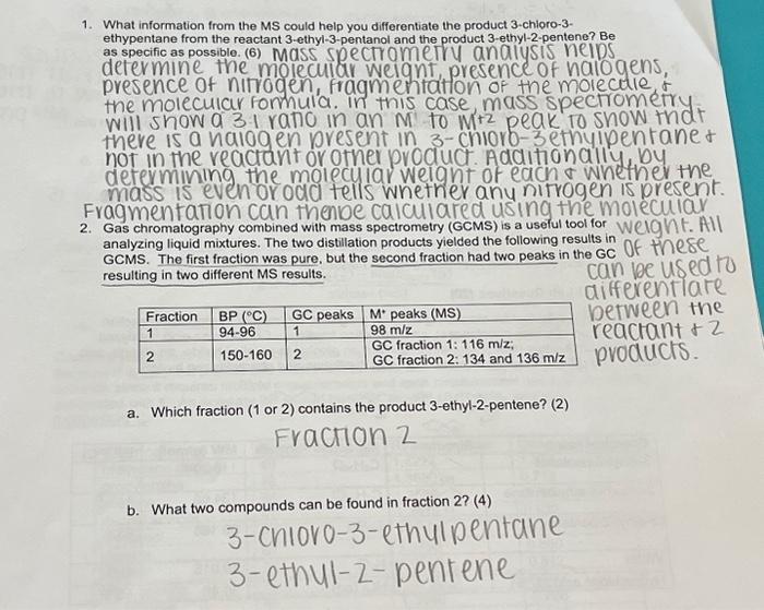 Solved only need number 21. What information from the MS | Chegg.com