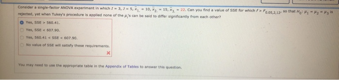 Solved Consider a single-factor ANOVA experiment in which I | Chegg.com