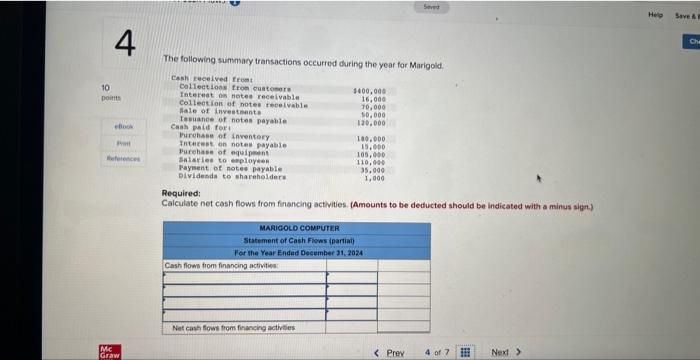 Solved The following summary transactions occurred during | Chegg.com