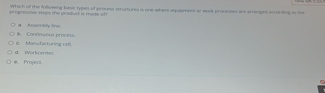 Solved Which of the following basic types of process | Chegg.com