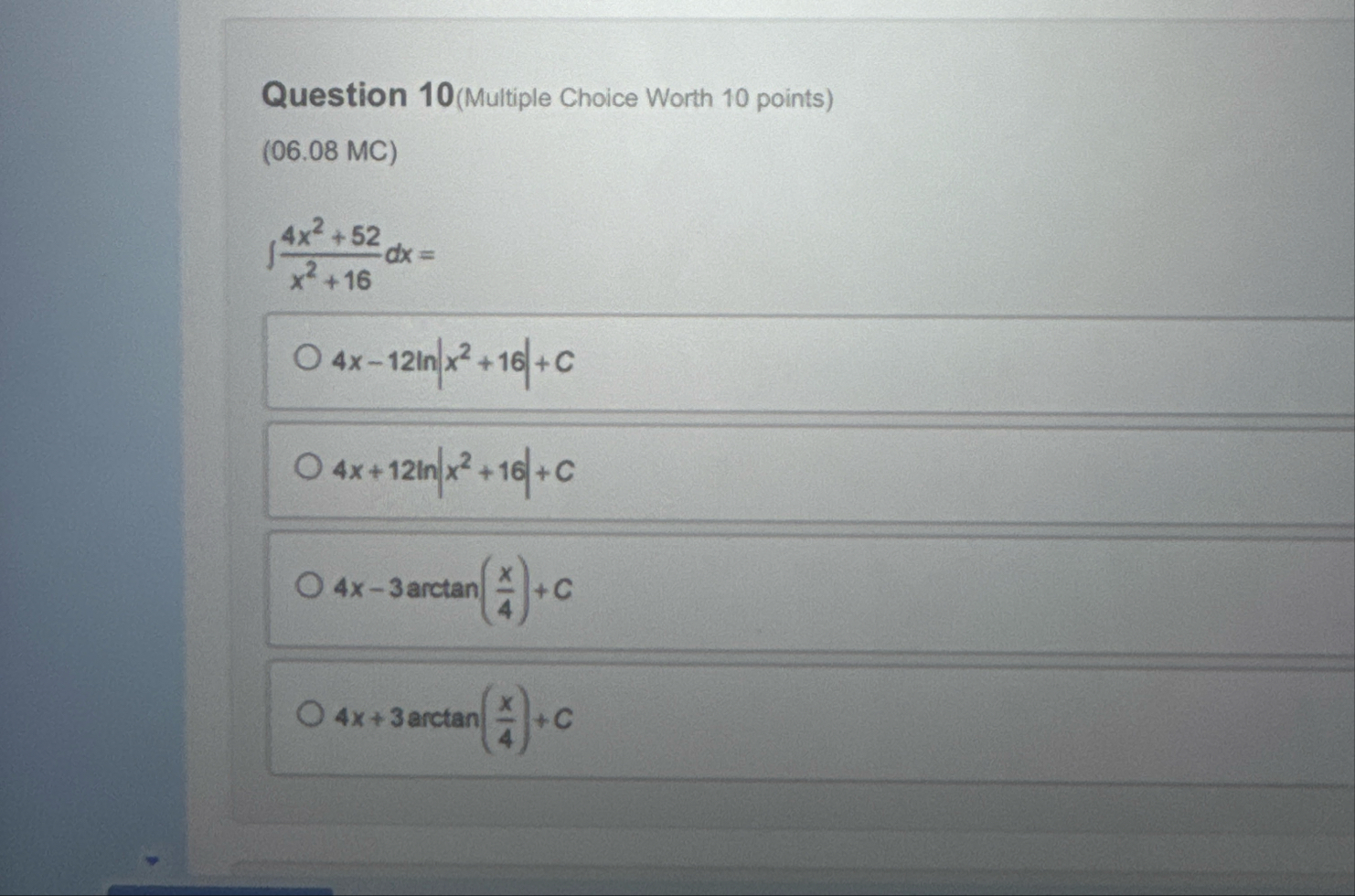 Solved Question 10(Multiple Choice Worth 10 ﻿points)(06.08 | Chegg.com