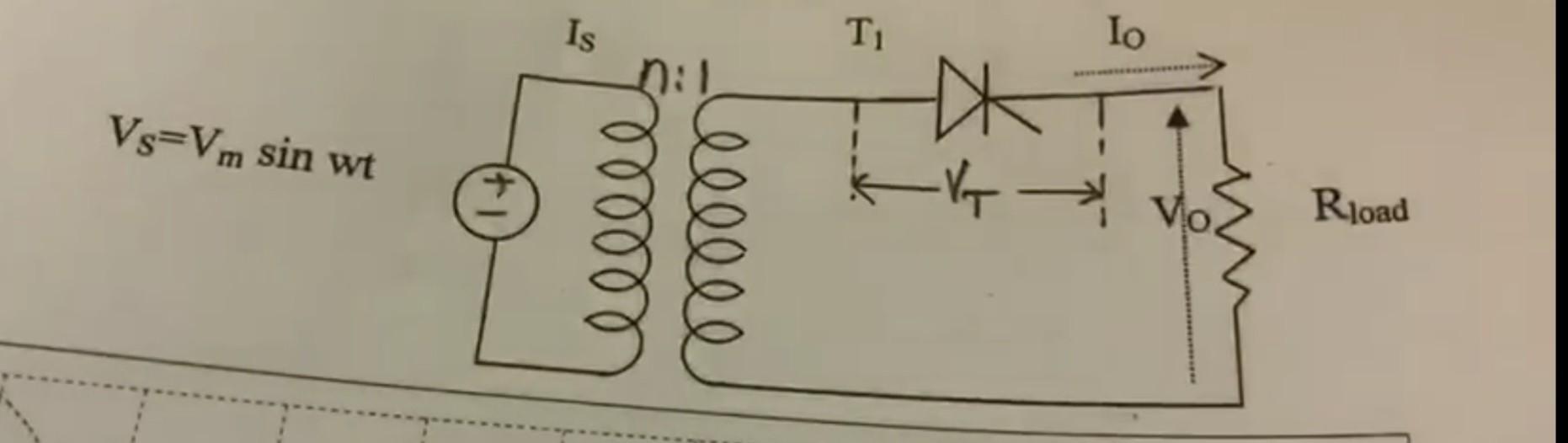 Solved draw the waveform for the circuits,the firing angle a | Chegg.com