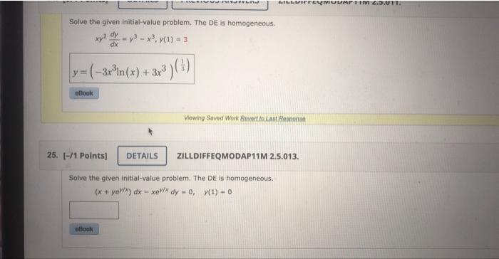 Solved Solve the given initial-value problem. The DE is | Chegg.com