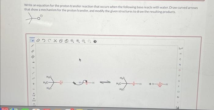 Write An Equation For The Proton Transfer Reaction