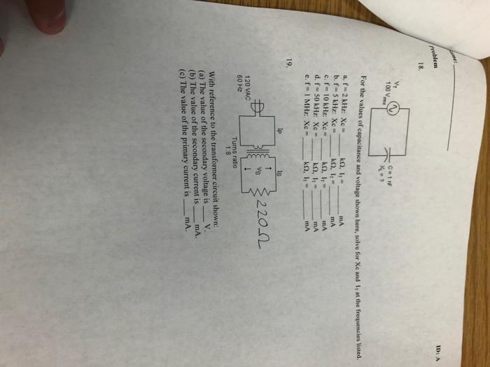 Solved Lame W: problem 18. V 100 V C# F X=? For the values | Chegg.com