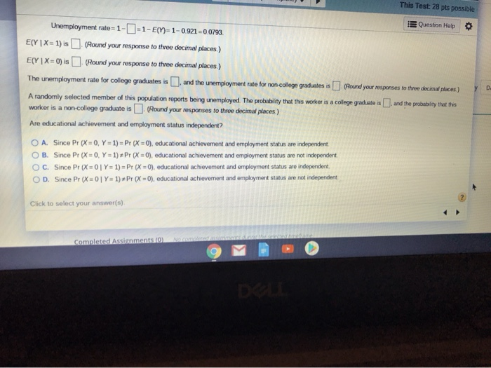 Solved The following table gives the joint probability | Chegg.com