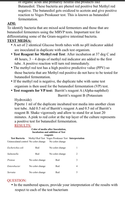 Solved III. Durham tubes: Small tube filled with media in | Chegg.com