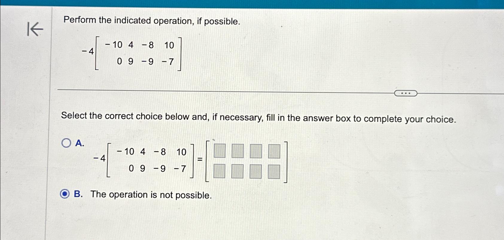 Solved Perform the indicated operation, if | Chegg.com