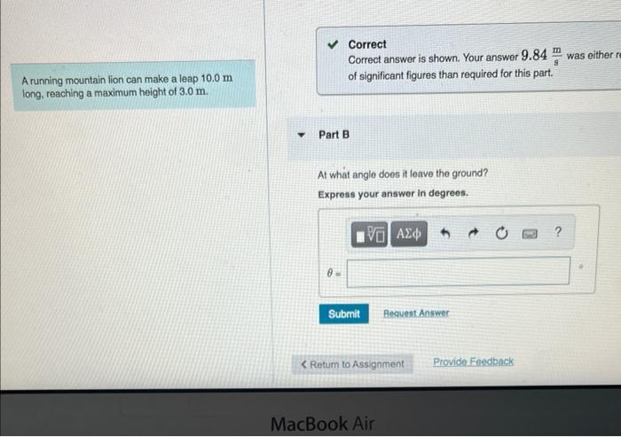 Solved Correct Correct answer is shown. Your answer 9.84sm | Chegg.com