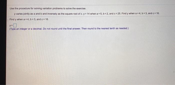 Solved Use the procedure for solving variation problems to | Chegg.com