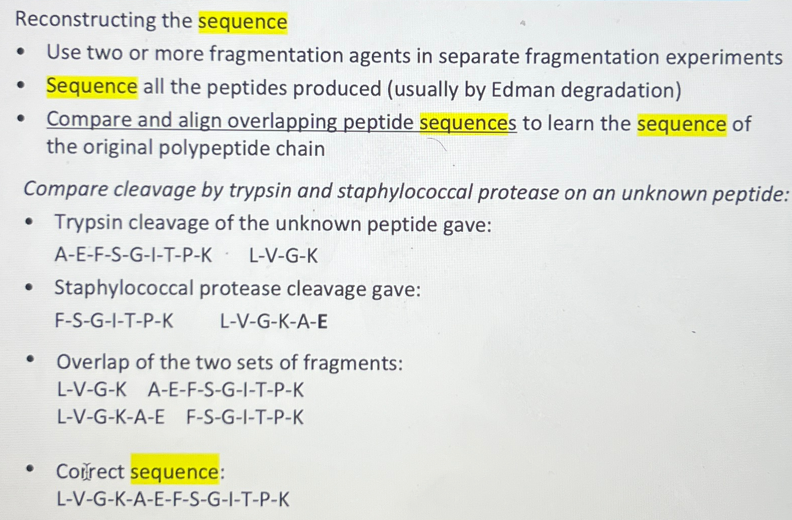 Solved Reconstructing the sequenceUse two or more | Chegg.com