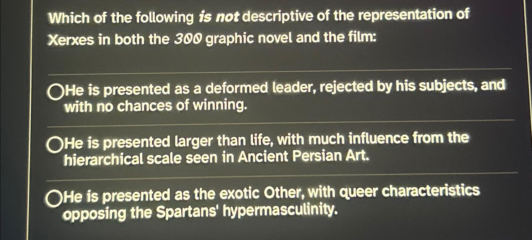 Solved Which of the following is not descriptive of the | Chegg.com