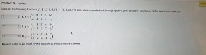 Solved Consider the following functions | Chegg.com