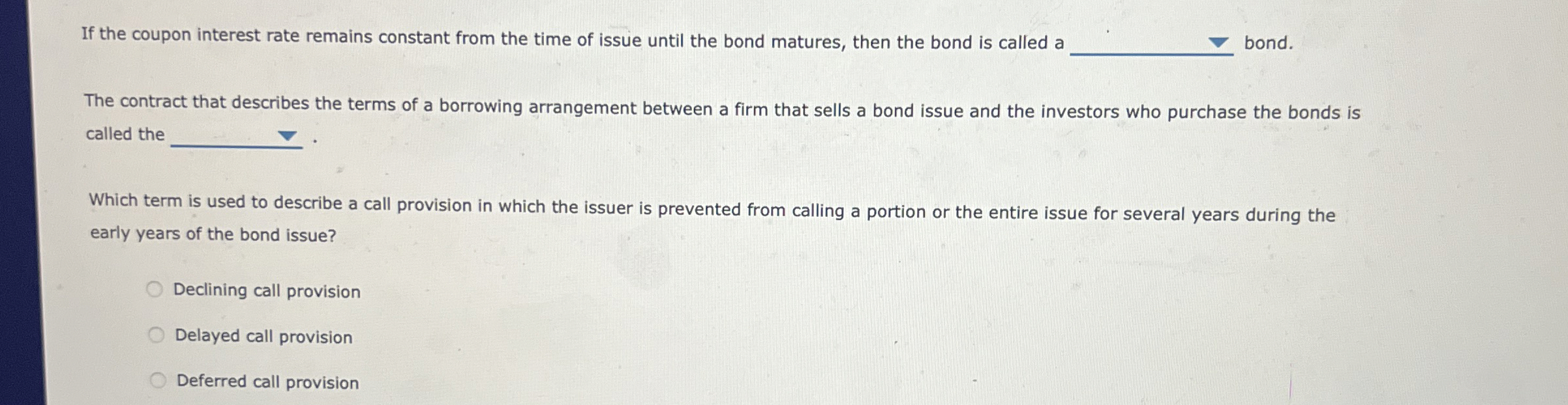 Solved If the coupon interest rate remains constant from the | Chegg.com