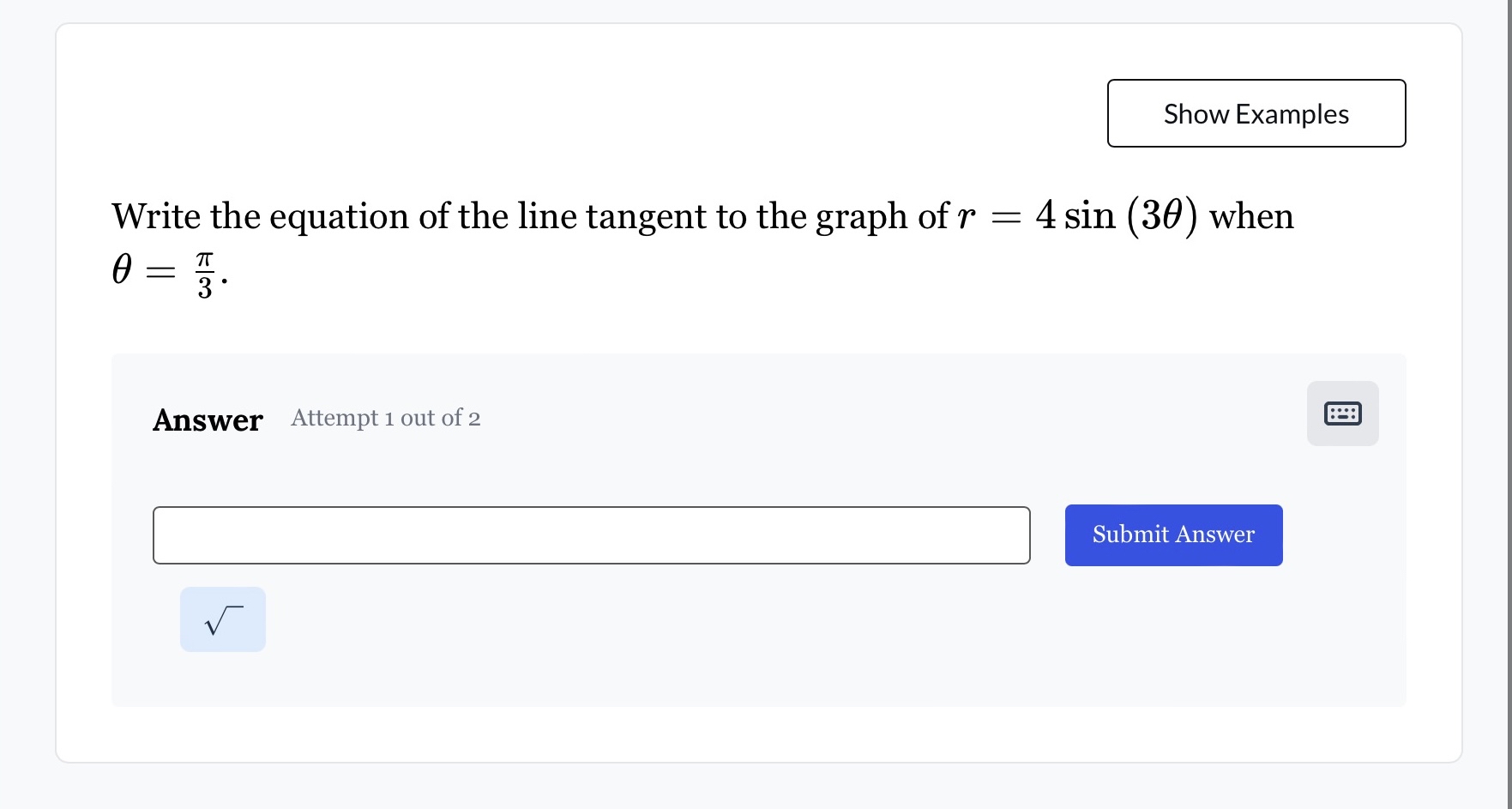 Solved Write the equation of the line tangent to the graph | Chegg.com