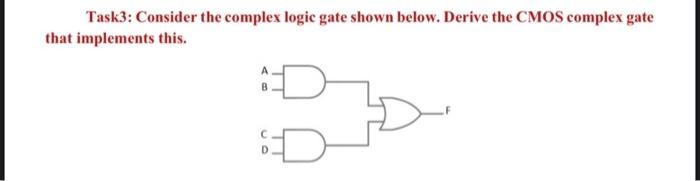 Solved Task3 Consider The Complex Logic Gate Shown Below 
