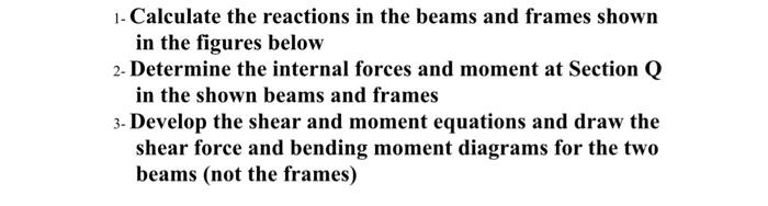 Solved 11. Calculate the reactions in the beams and frames | Chegg.com