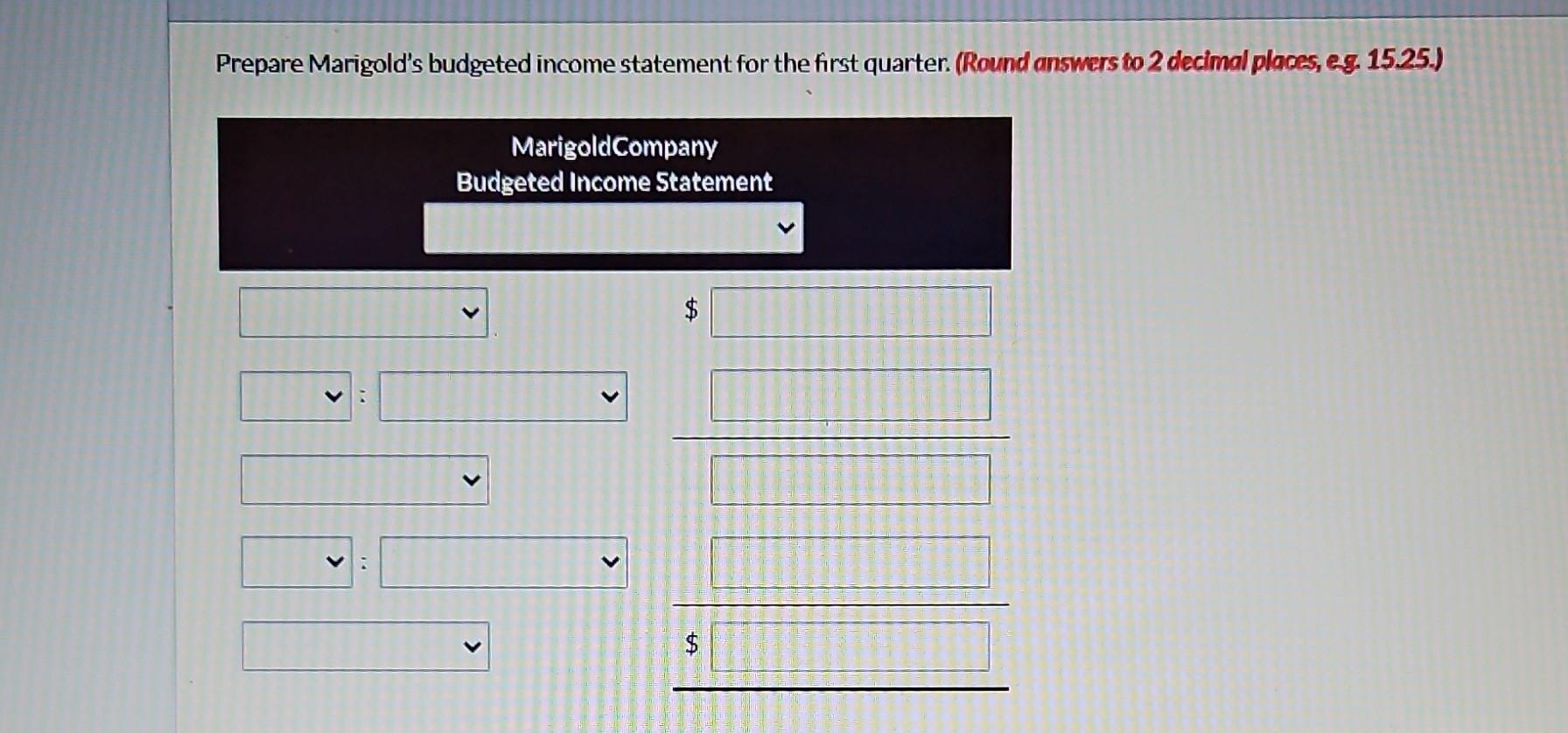 Solved The management team at Marigold Corporation is | Chegg.com
