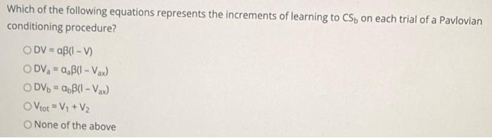 Solved Which of the following equations represents the | Chegg.com