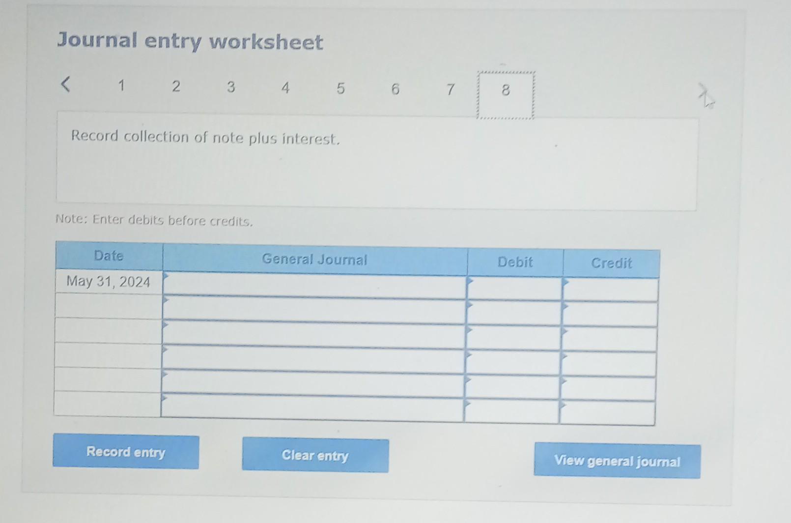 Solved Journal entry worksheetJournal entry worksheet 6 | Chegg.com
