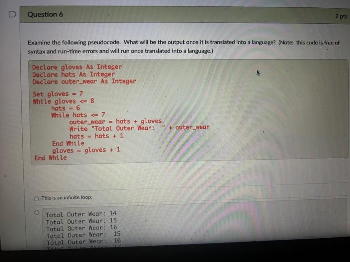 Solved If you want to have access to Codio during this quiz, | Chegg.com