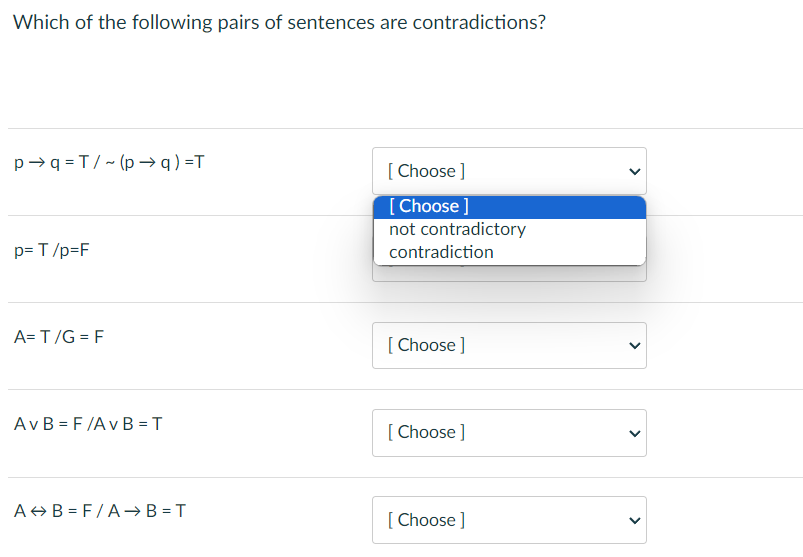 Which of the following pairs of sentences are | Chegg.com