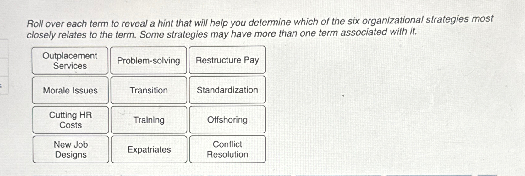 Solved Roll over each term to reveal a hint that will help | Chegg.com